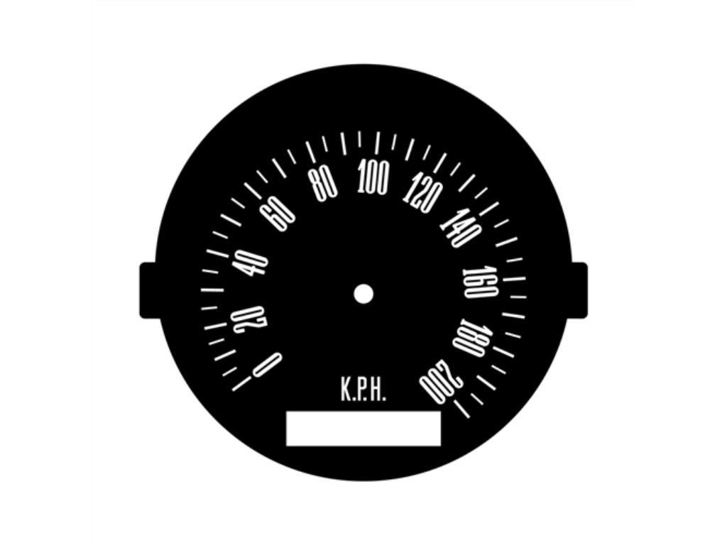Ford Decal Speedo XW XY Conversion 120 Mph To 200 Kph - Classic Muscle ...