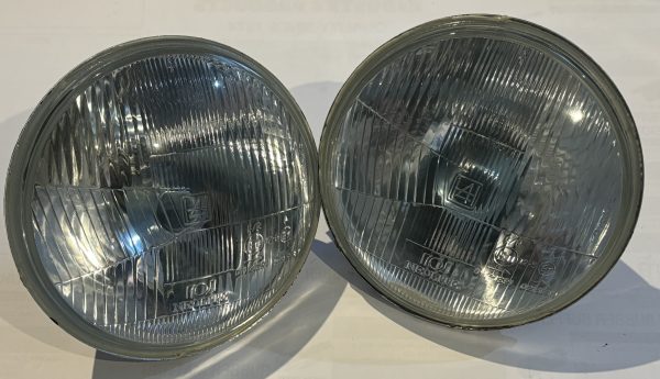 H4 HEADLIGHT 7" CURVED GLASS SUIT FORD HOLDEN VALIANT & VARIOUR EARLY ...